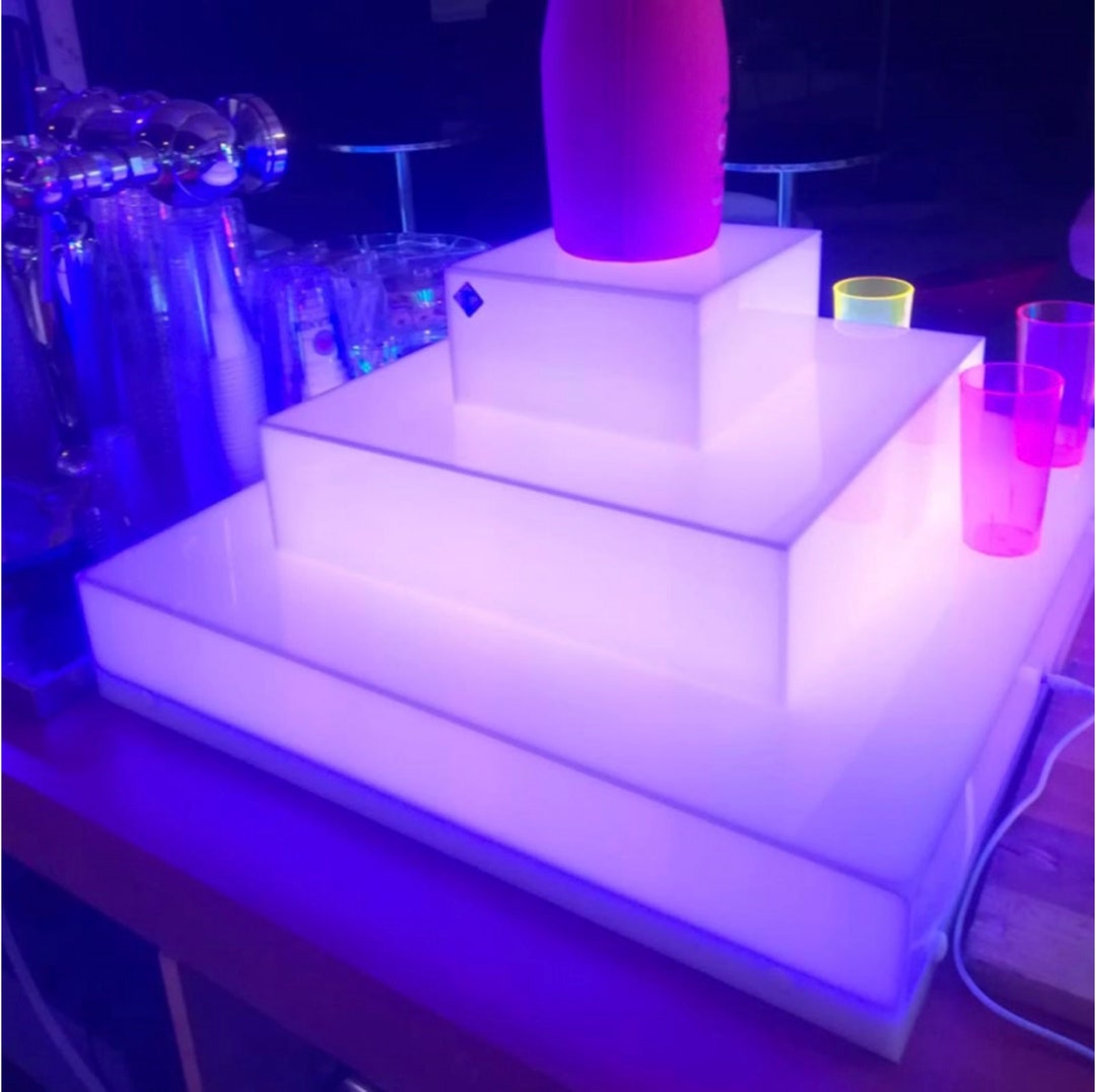 Pyramid LED Luminous Plexiglass Bottle With 3 Steps - Etsy