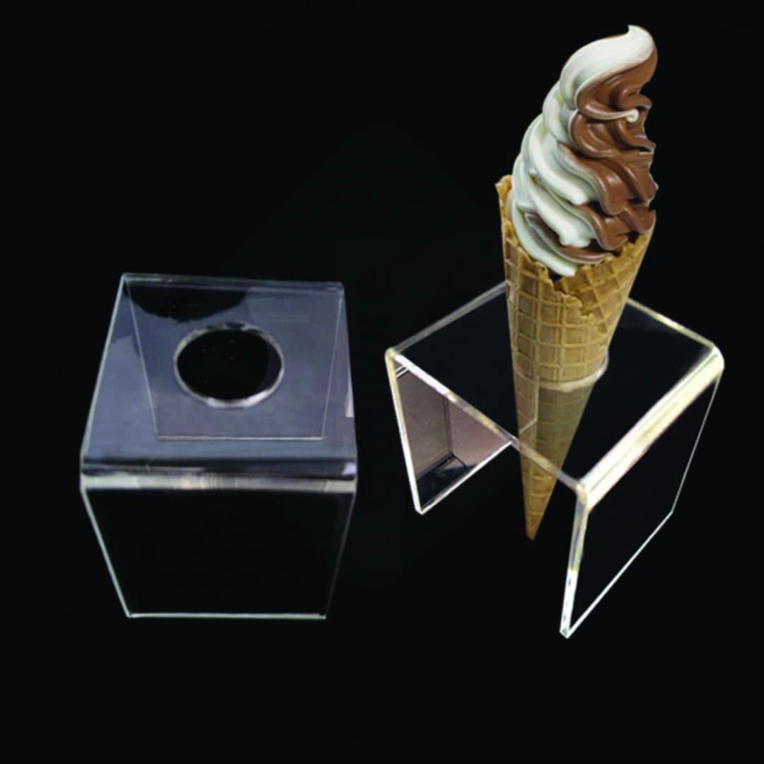Plexiglass Countertop Ice Cream Cone Holder 1 Hole - Etsy UK