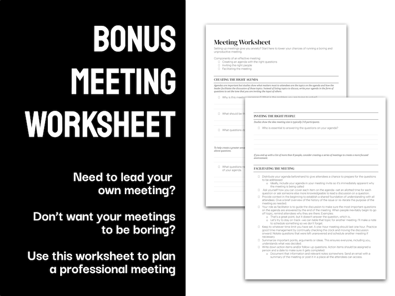 Meeting Notes Template, Meeting Minutes Template, Meeting Document ...