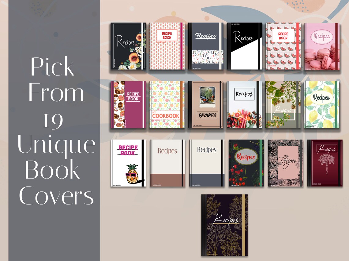 Digital Recipe Book Cookbook, Chic Boho Neutral-theme, for Goodnotes ...