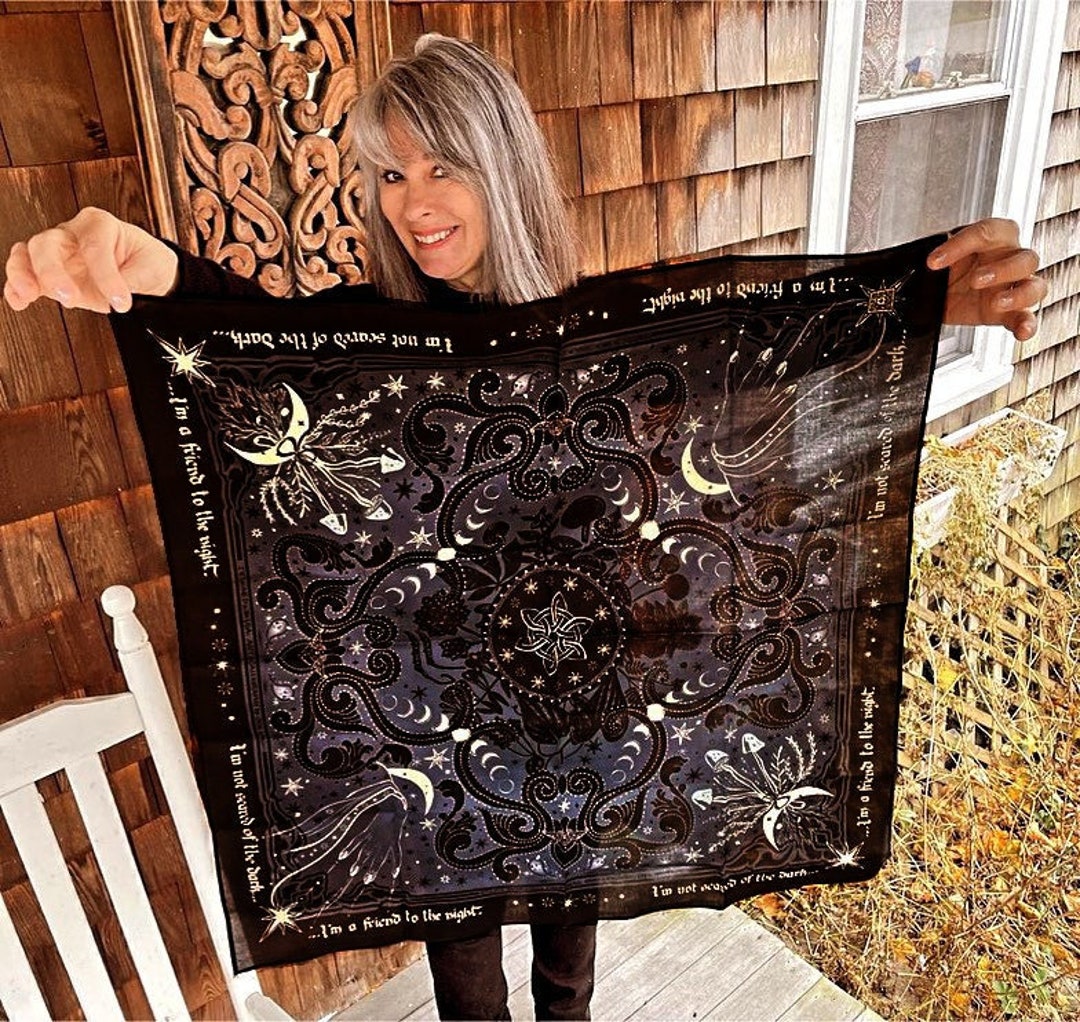 Organic Bewitching Bandana | Mythical Medieval Star Scarf | Mushroom ...