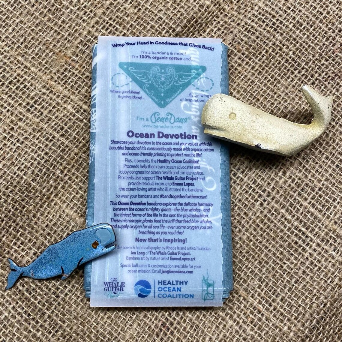Seafoam Green Whale Bandana Sage Green Bandana Organic Scarf Ocean ...