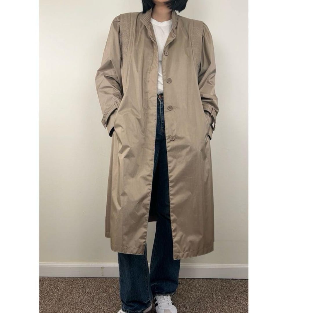 Vintage Cambridge Beige Champagne Color Trench Coat Rain Coat - Etsy