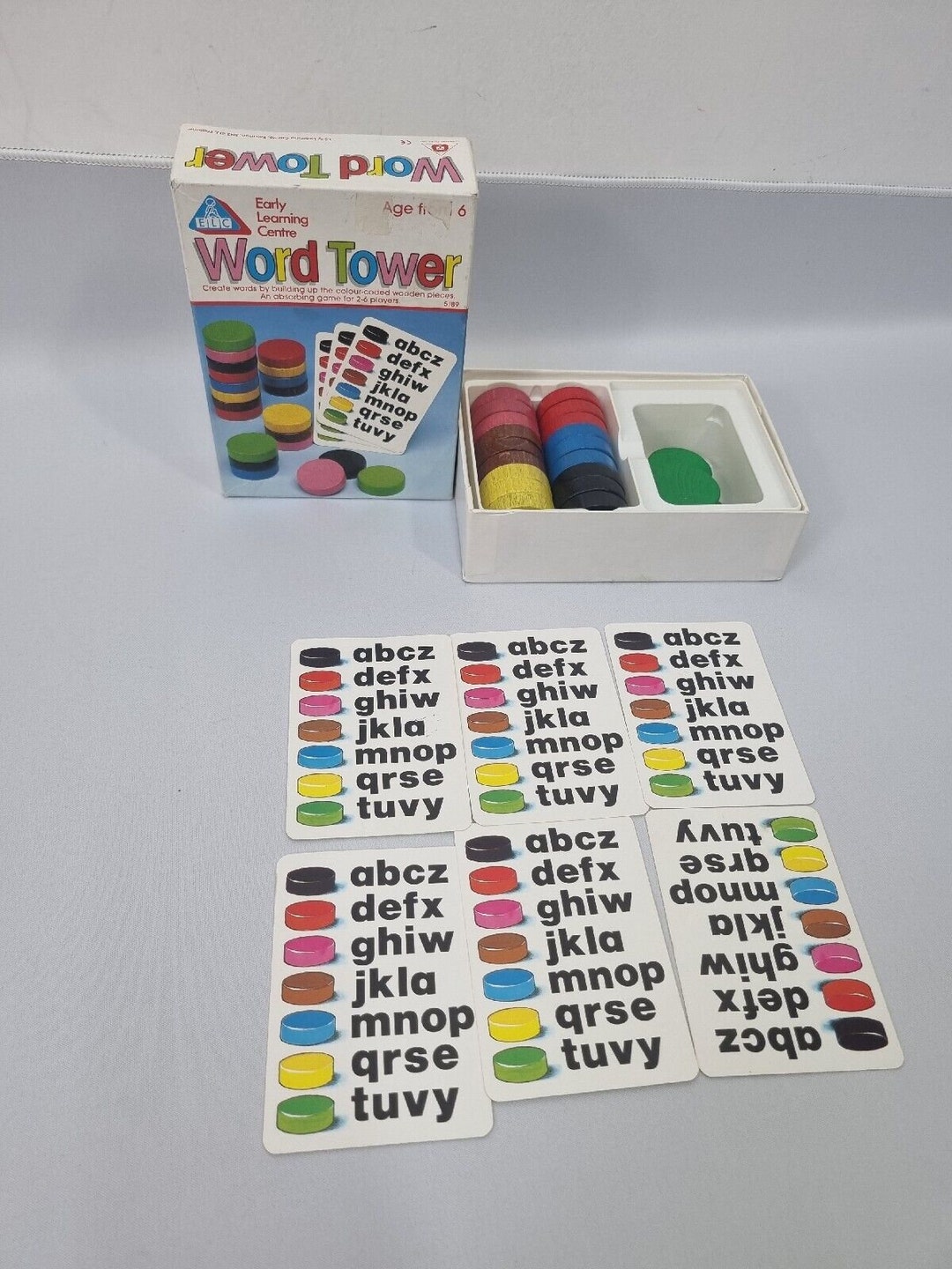 Early Learning Centre Word Tower Vintage 1988 - Etsy