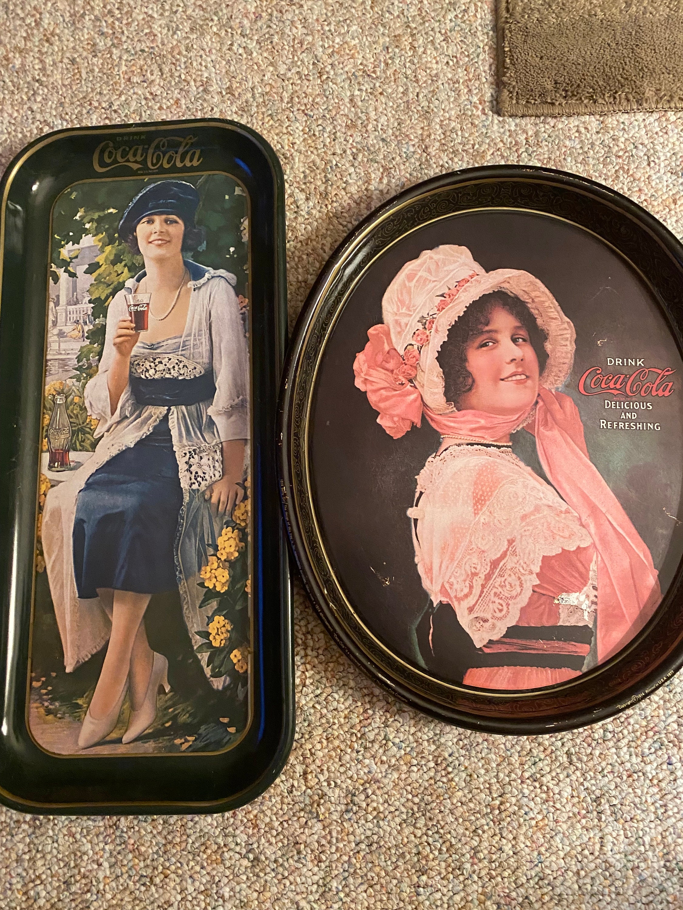 Vintage Coca Cola Trays - Etsy