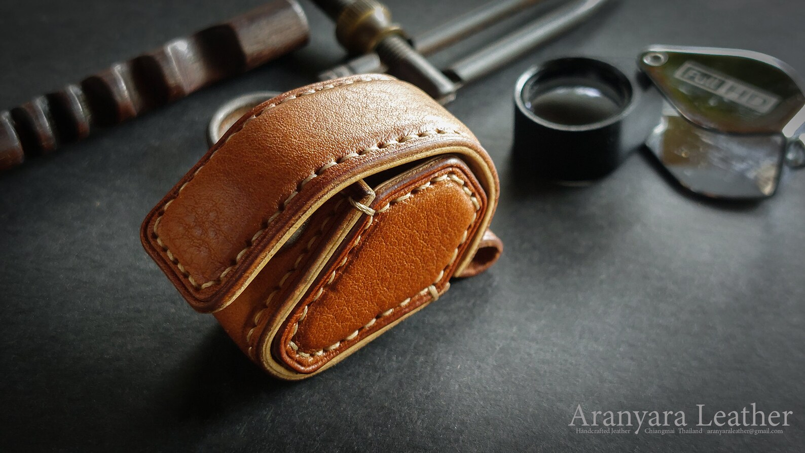 Handcrafted Loupe Leather Case - Etsy