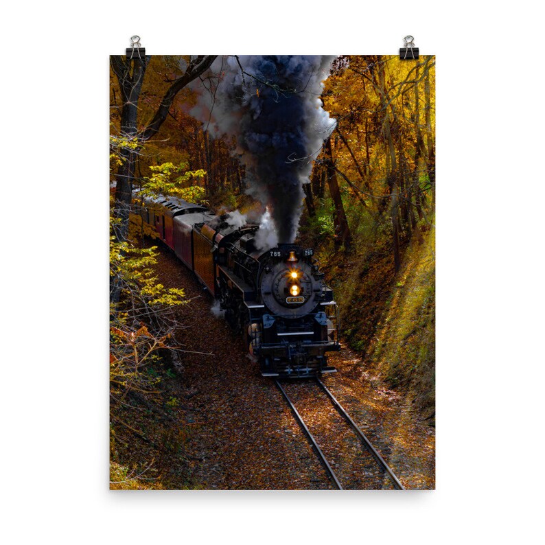 765 Steam Locomotive in Autumn - Etsy