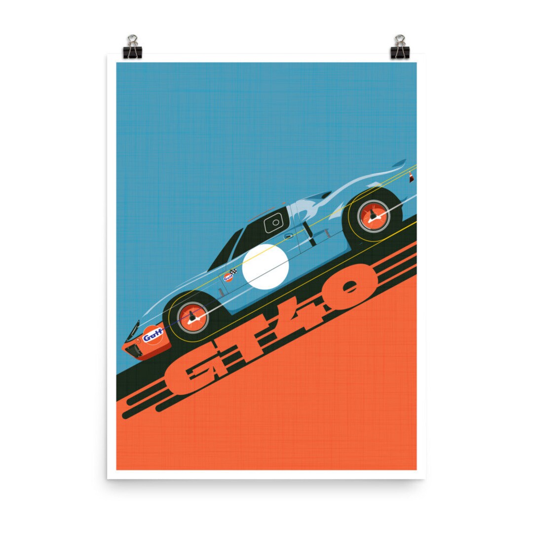 Ford GT40 Poster - Etsy