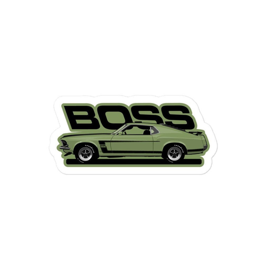 1969 Mustang Boss 302 Sticker - Etsy