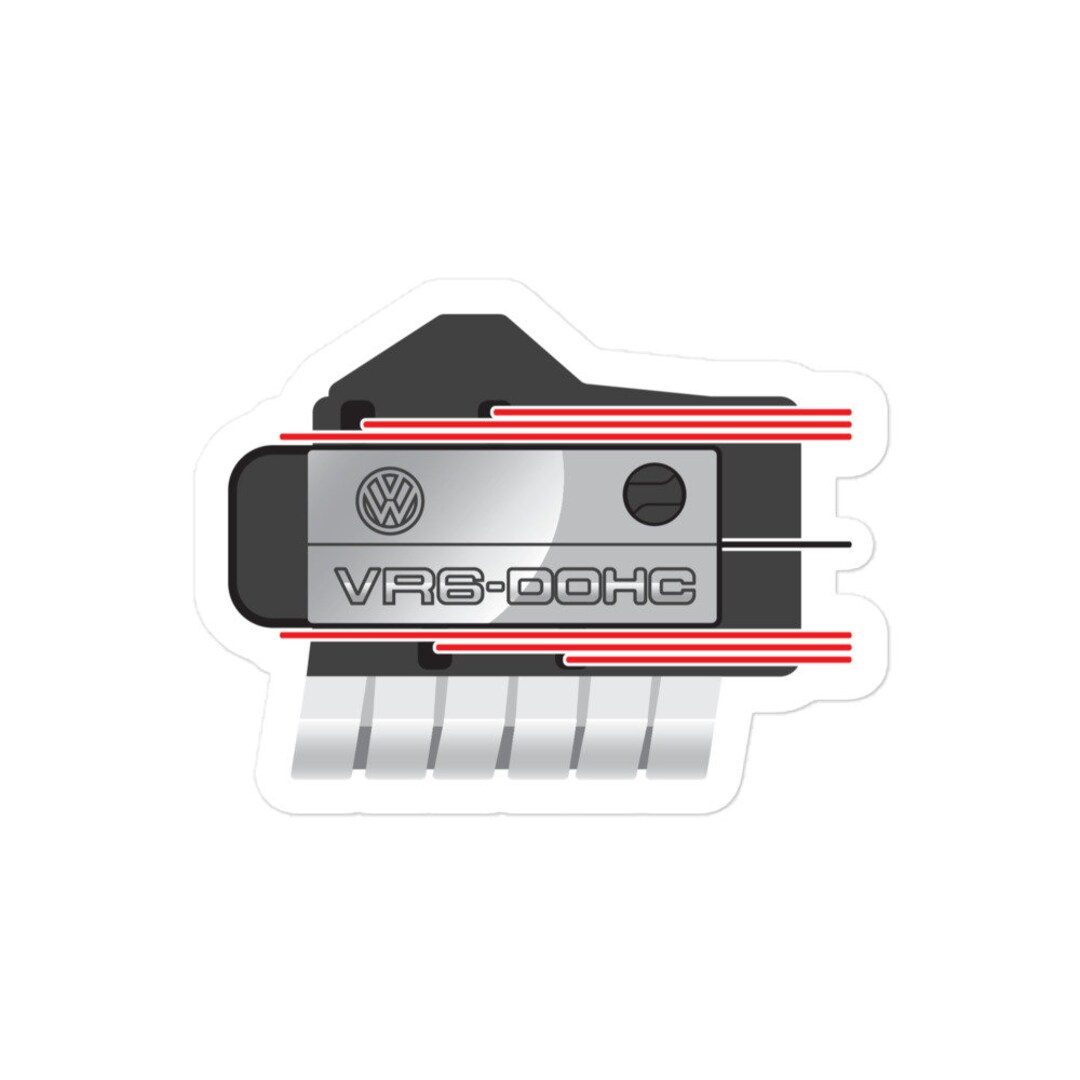 VW VR6 Engine Sticker - Etsy