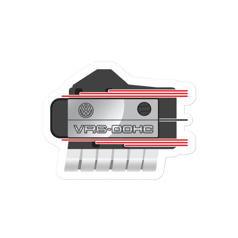 VW VR6 Engine Sticker - Etsy
