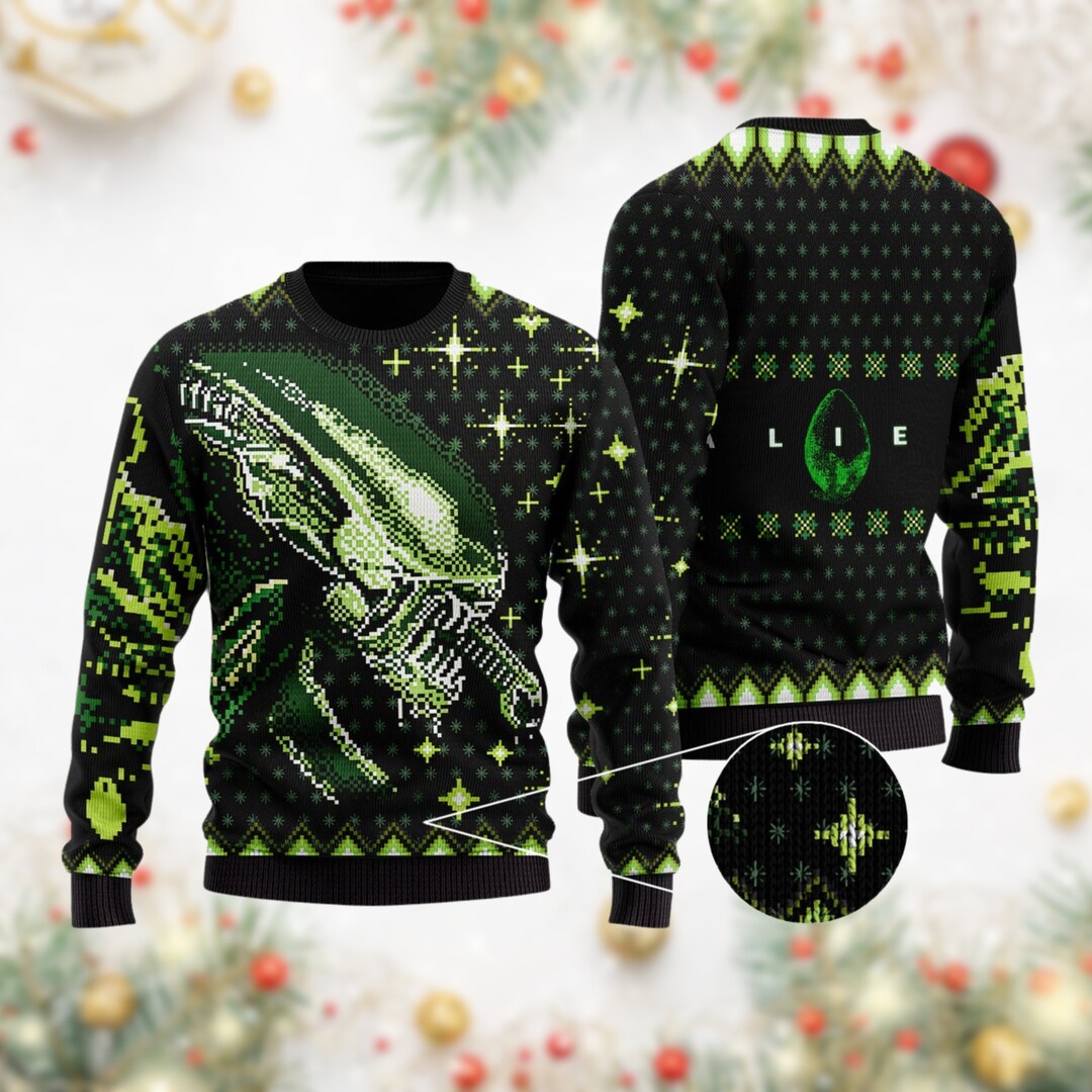 Scary Animal 3D Ugly Christmas Sweater Fiction Antagonist - Etsy