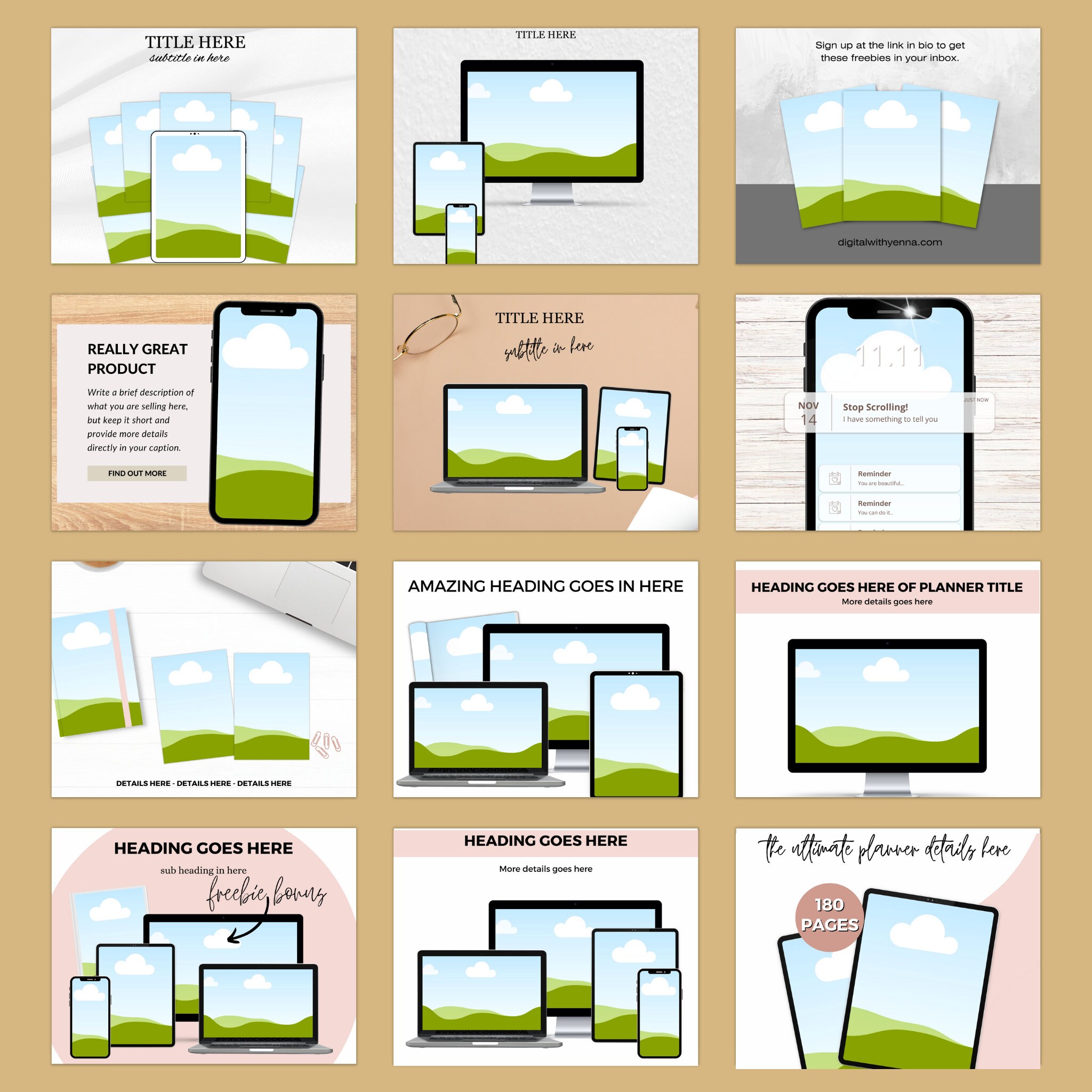 200+ Etsy Listing Mockup Templates Etsy Mock up Digital Product Mock up ...