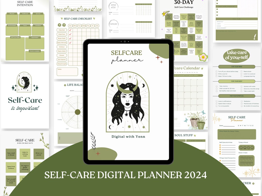 Digital Selfcare Planner Selfcare Digital Planner 2024 - Etsy