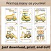 Printable Construction Valentines Day Cards for Kids, Construction ...
