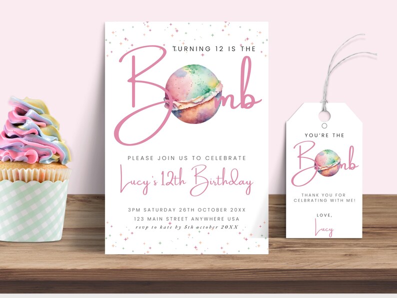 Editable Girl Spa Day Birthday Party Invitation Template, Sleepover ...