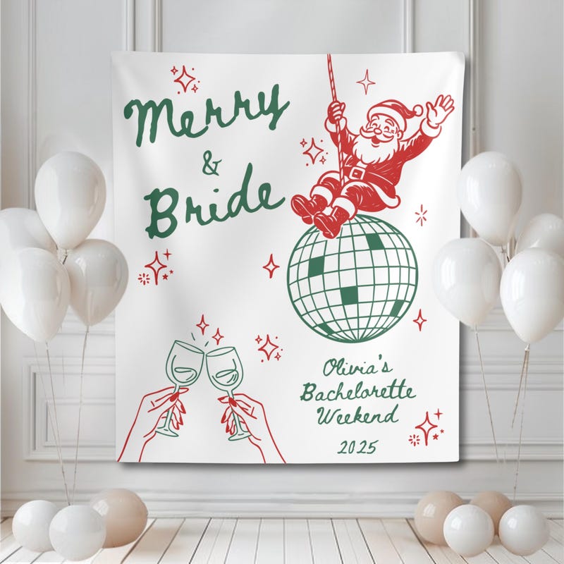 Bride Christmas Banner - Etsy UK