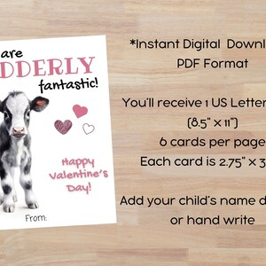 Printable Farm Animal Valentines Day Cards for Kids, Farm Classroom ...