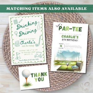 Editable Pub Golf Birthday Invitation and Score Card Golfing Bar Crawl ...
