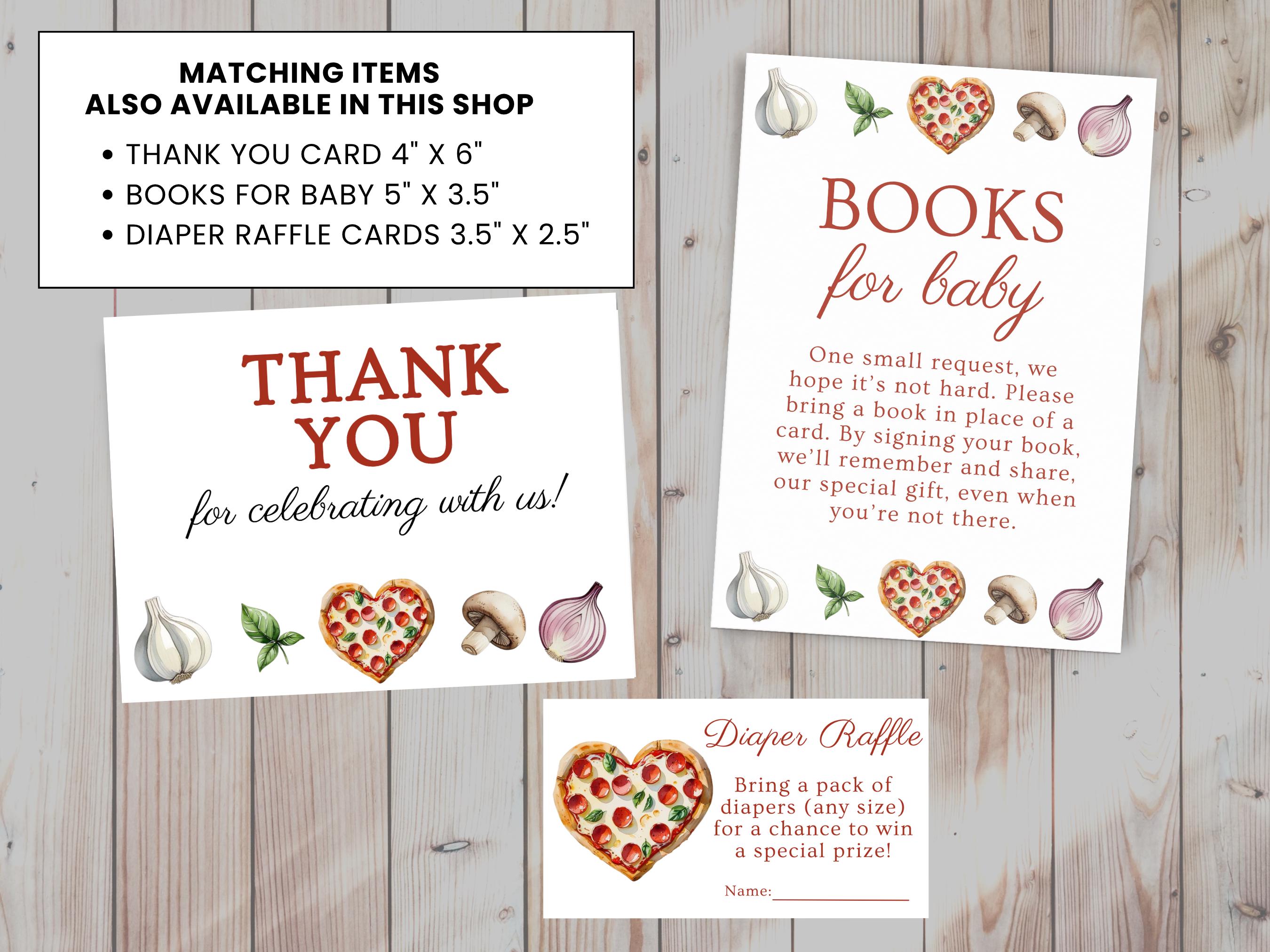 Editable Pizza Our Heart Baby Shower Invitation Pizza and Pacifiers ...