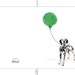 Dalmatian Dog With Balloon Greeting Card - Etsy