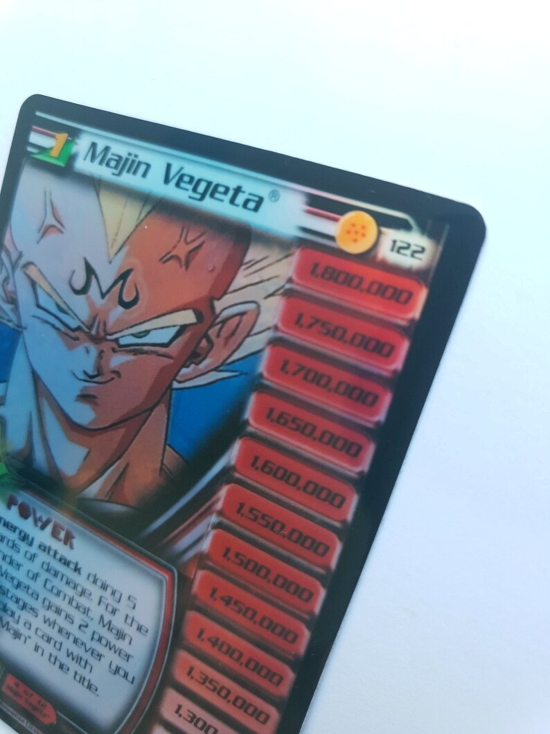 Dragon Ball Proxy Card Dragonball Z Majin Vegeta Holographic/foil Proxy ...