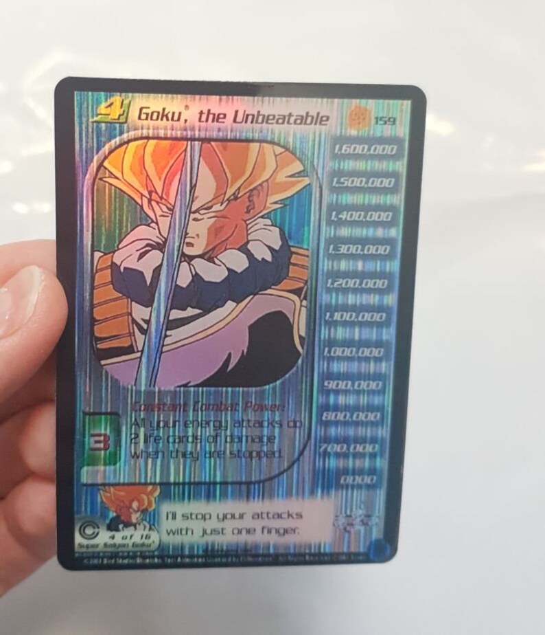 Dragon Ball Card Custom Goku Dragonball Z 159 DBZ Holographic/foil ...