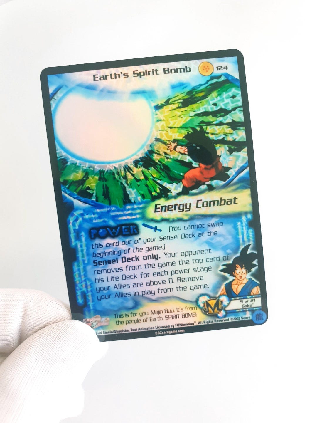 Proxy Earths Spirit Bomb Holographic/foil Handmade #124 Card - Etsy