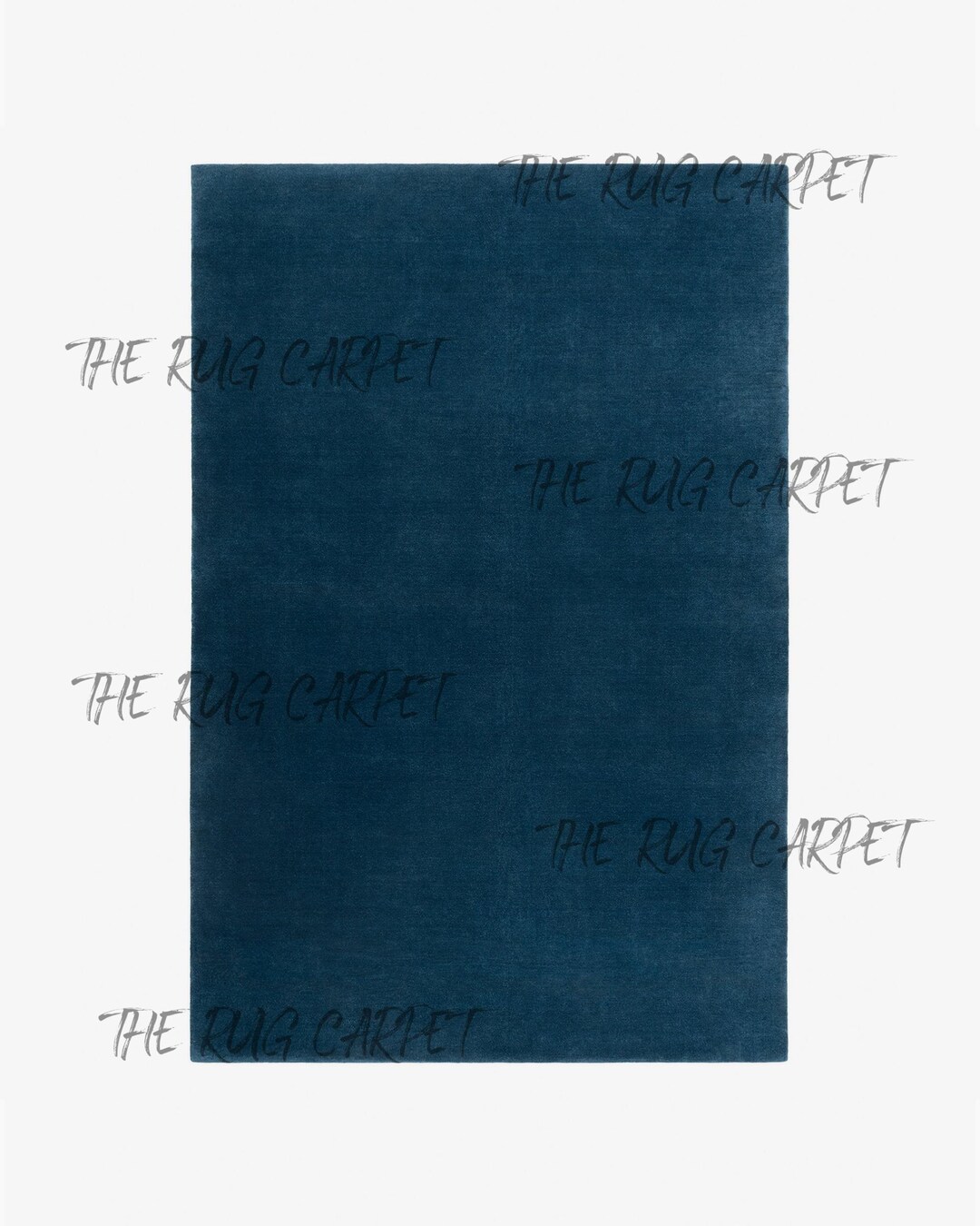 Hand Tufted Grand Teal Luxury Wool Rug Bespoke Solid Teal Color Rug ...