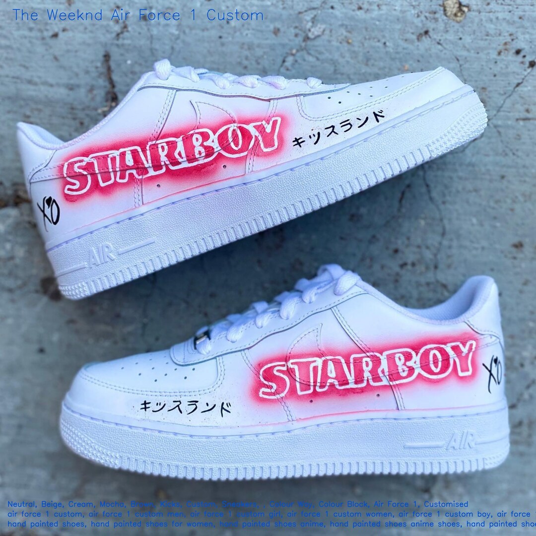 The Weeknd Air Force 1 Custombuy Now: Luxetsy.com/pu-973 - Etsy