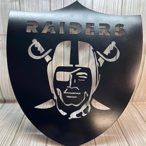 Raiders Logo Metal Plasma Cut Wall Art Home Decor - Etsy