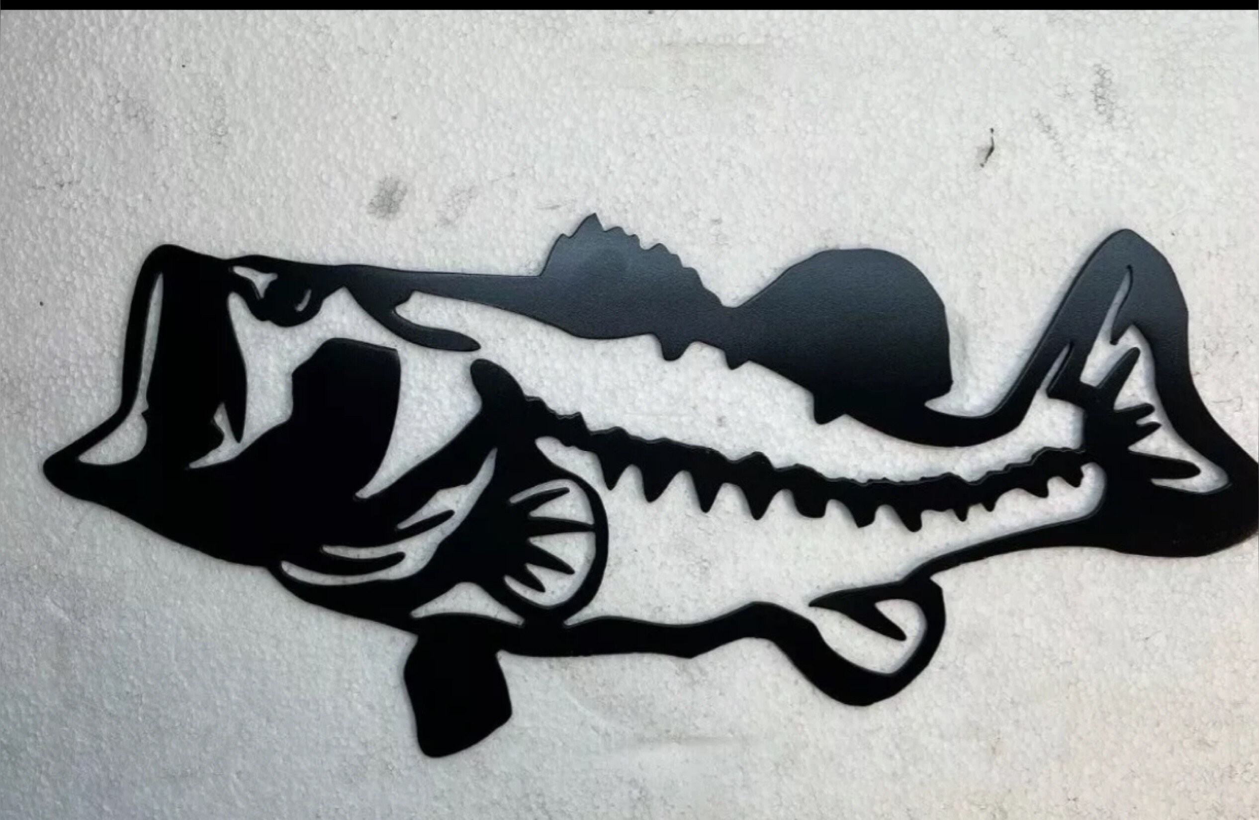 Bass Fish Metal Plasma Cut Wall Art Home Decor - Etsy