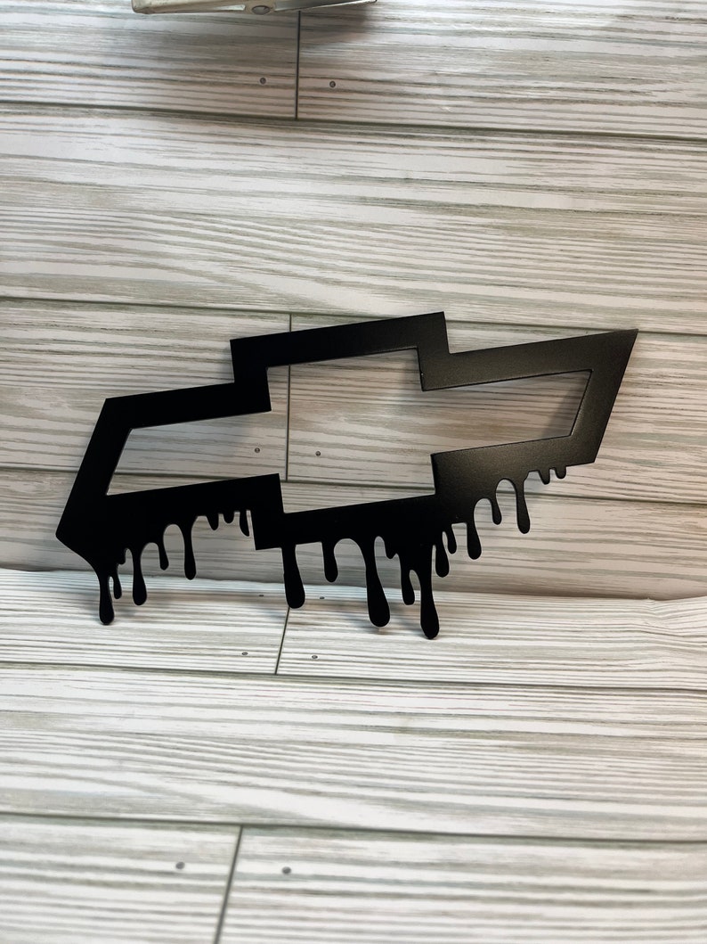 Chevy Dripping Emblem Metal Plasma Cut Wall Art Home Decor - Etsy