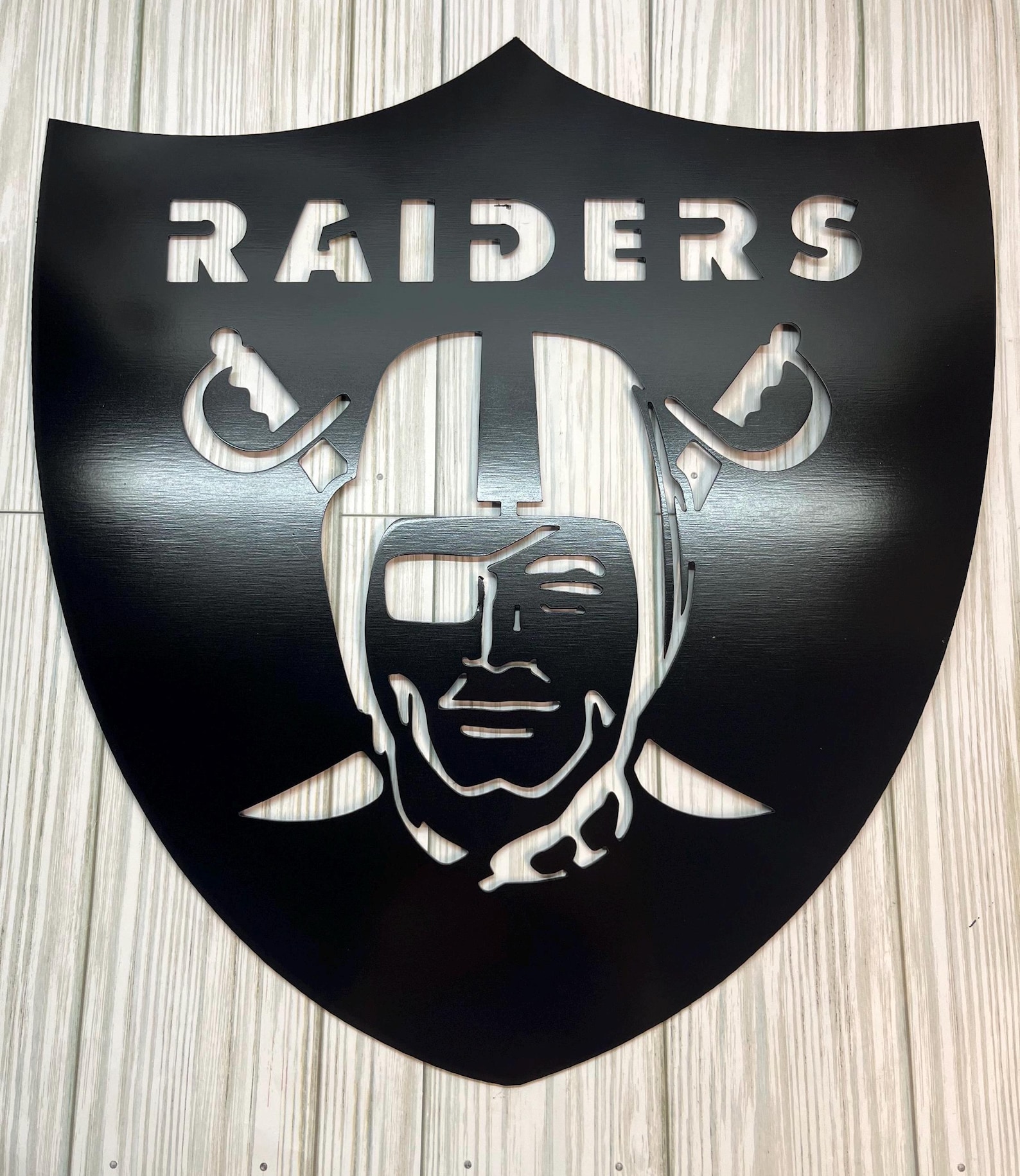Raiders Logo Metal Plasma Cut Wall Art Home Decor - Etsy
