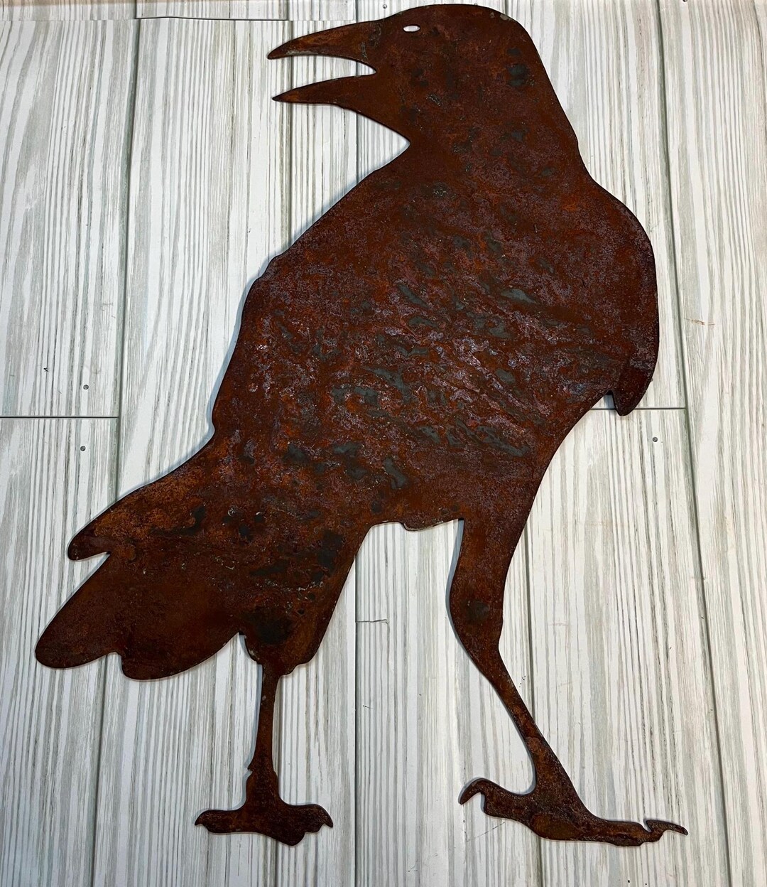 Rusted Crow Metal Plasma Cut Art Outdoors Home Decor - Etsy