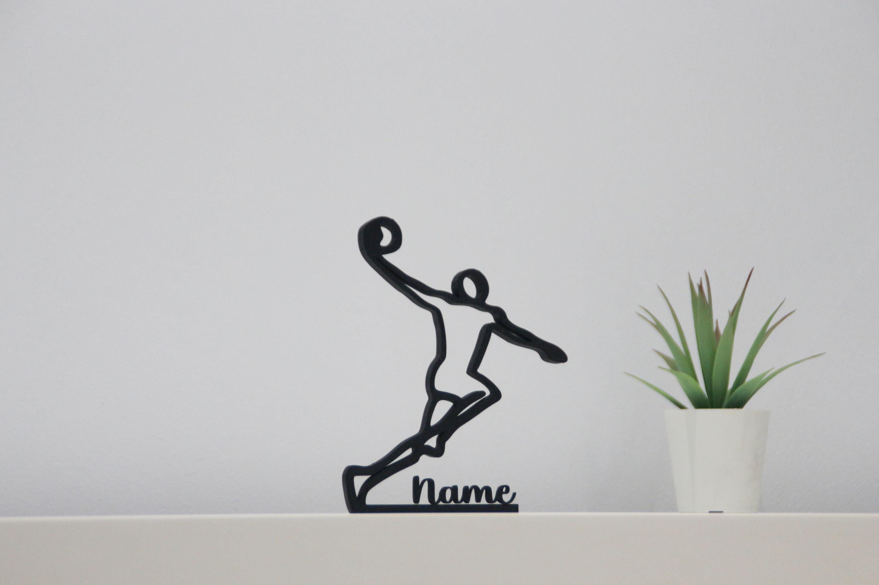 Basketball Personalized 3D Line Art, Handball 3D Figure, Basketball ...