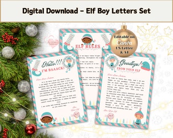 EDITABLE Elf on the Shelf Ideas, Elf on the Shelf Kit, Elf Letter, Elf ...