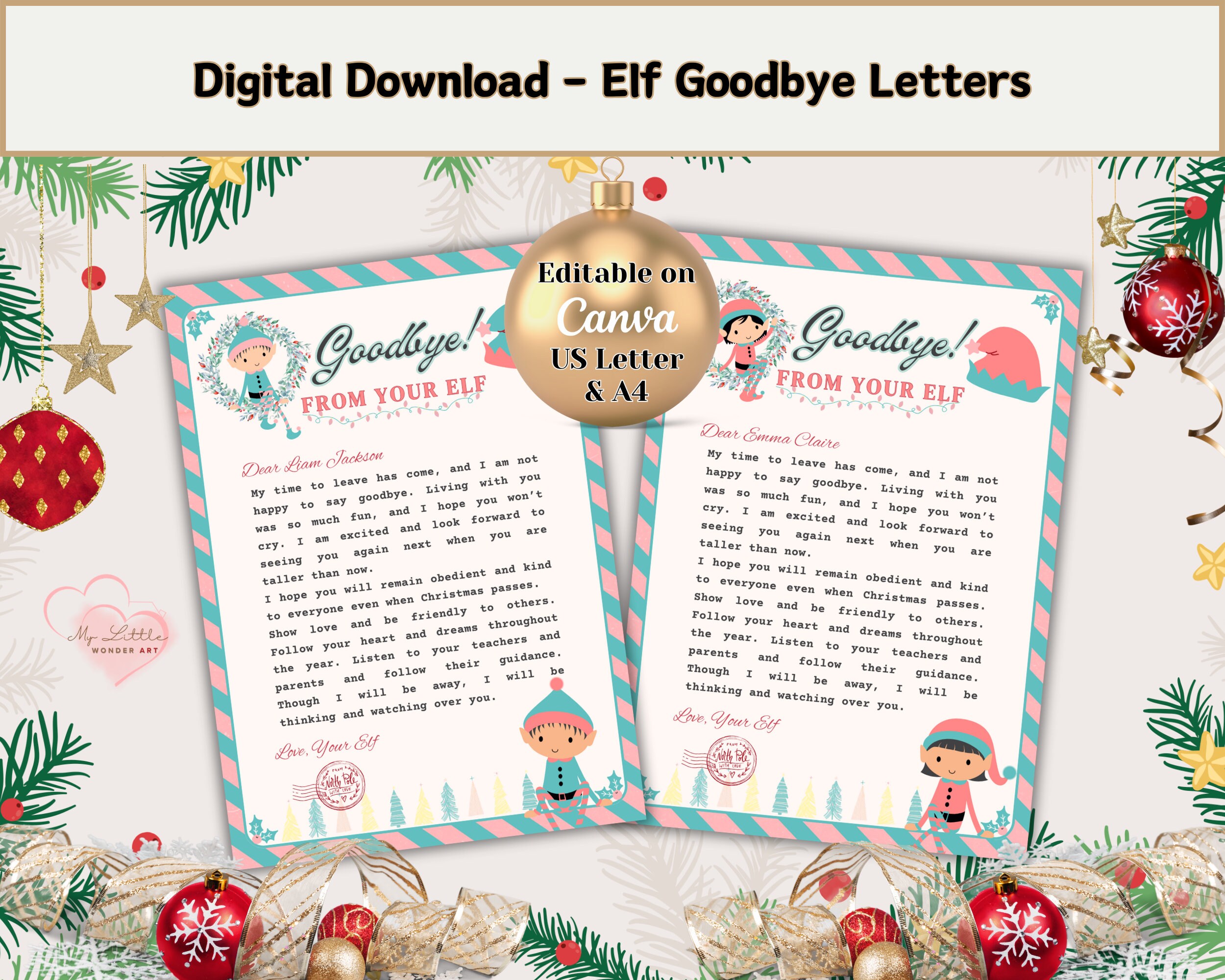 EDITABLE Elf on the Shelf Ideas, Elf on the Shelf Kit, Elf on the Shelf ...