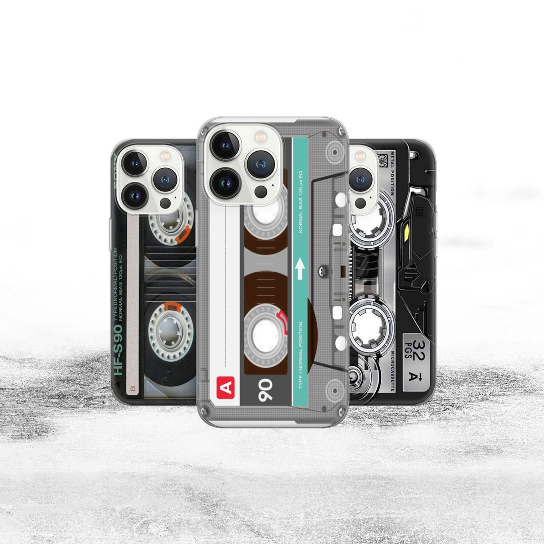 Vintage Audio Tape Phone Case Retro Cover Fit for iPhone 15 Pro Max, 14 ...