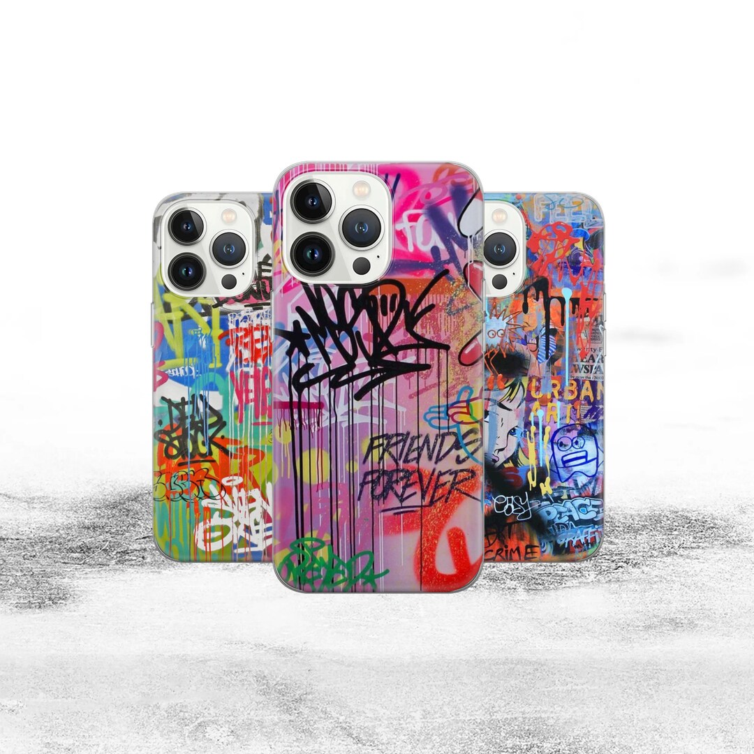 Colorful Graffiti Phone Case Colorsplash Cover for iPhone 15 Pro Max ...