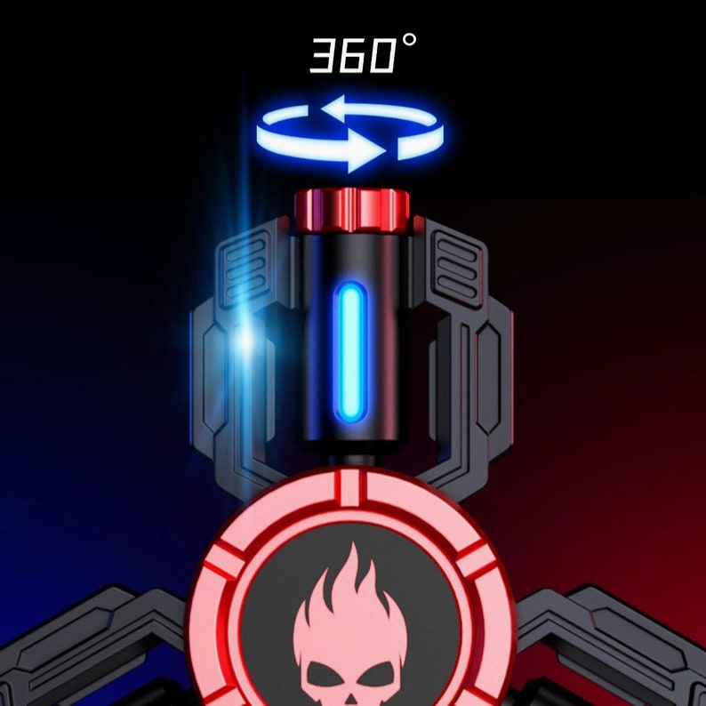 Father's Day Mechanics Armour Fidget Spinner Alloy Glowing the Dark ...