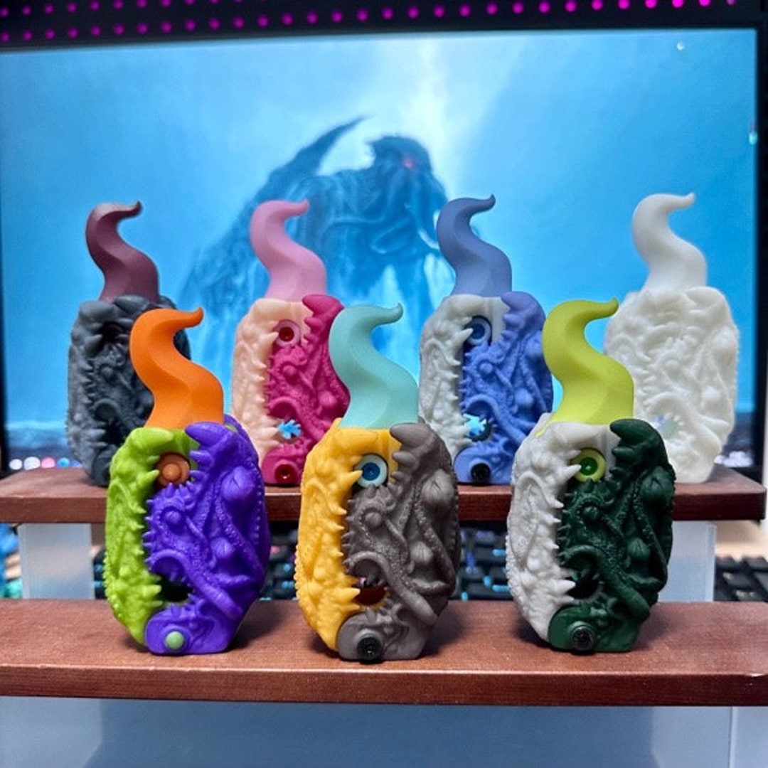 Cthulhu Style 3d-printed Fidget Toys Elder God Radish Model Ornament ...