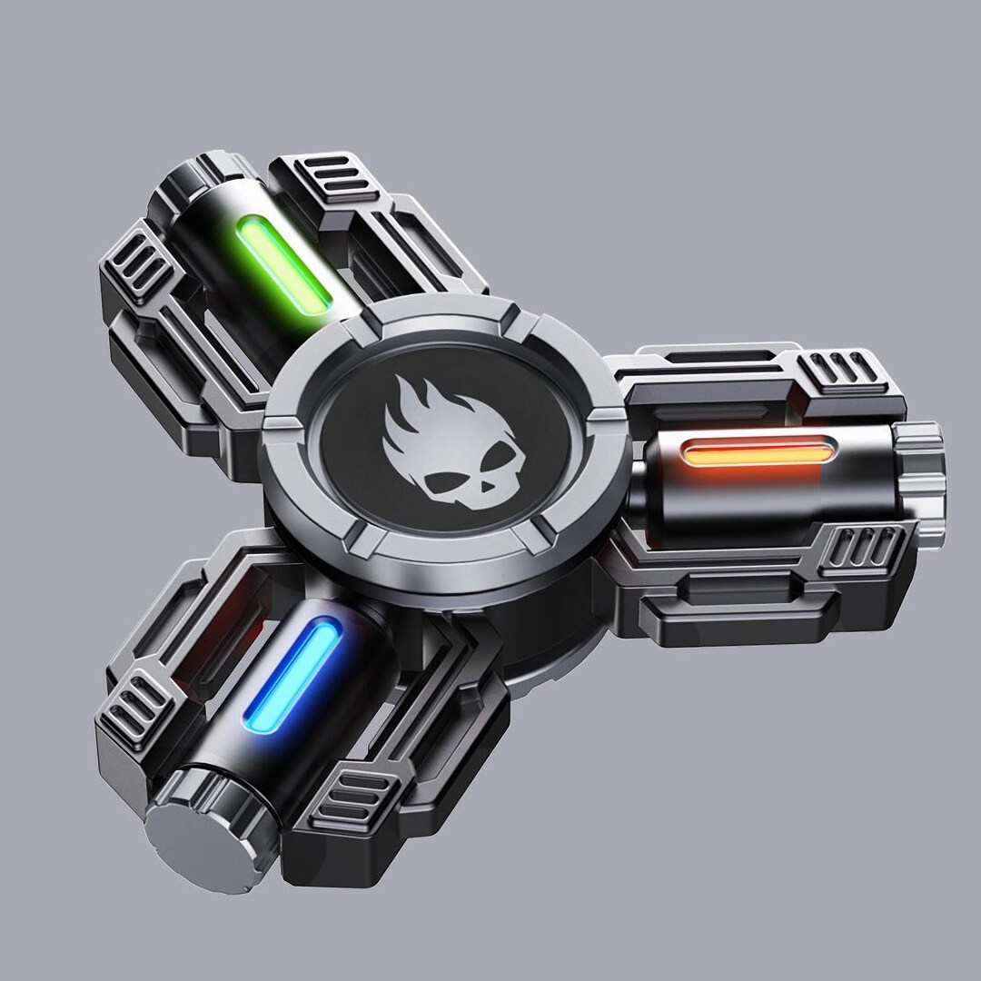 Father's Day Mechanics Armour Fidget Spinner Alloy Glowing the Dark ...