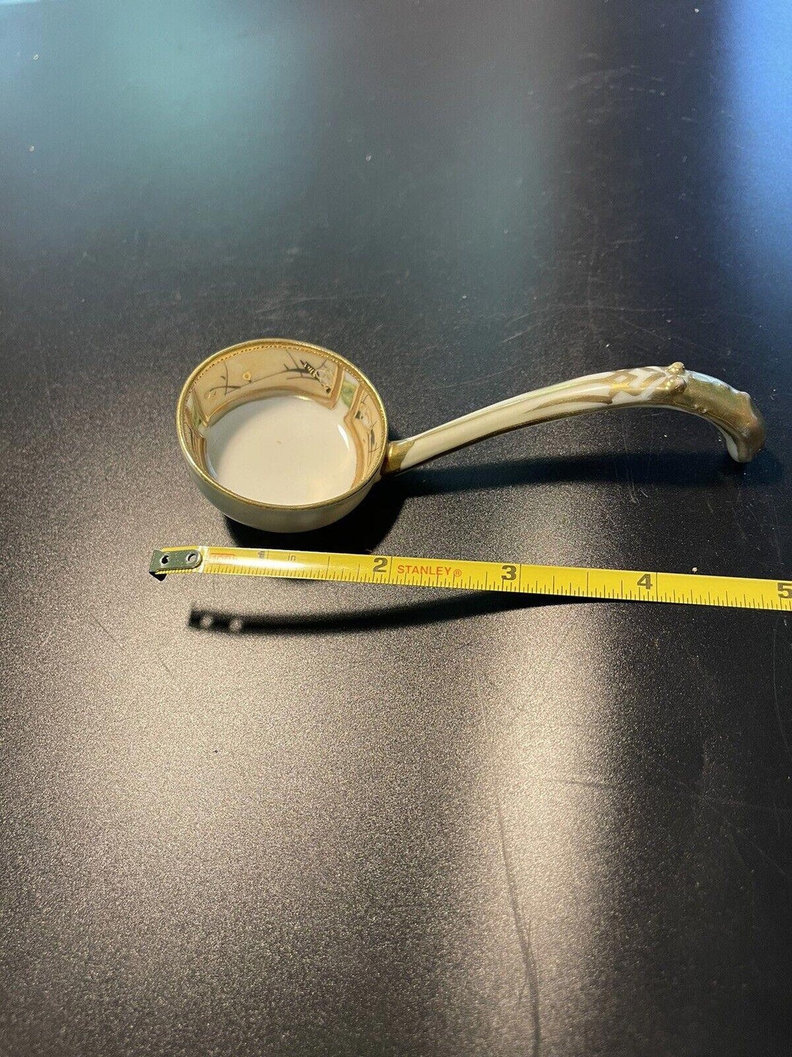 Nippon Crown M Antique 1908 Hand Painted Porcelain Condiment Ladle ...