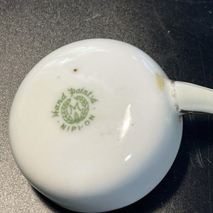 Nippon Crown M Antique 1908 Hand Painted Porcelain Condiment Ladle ...