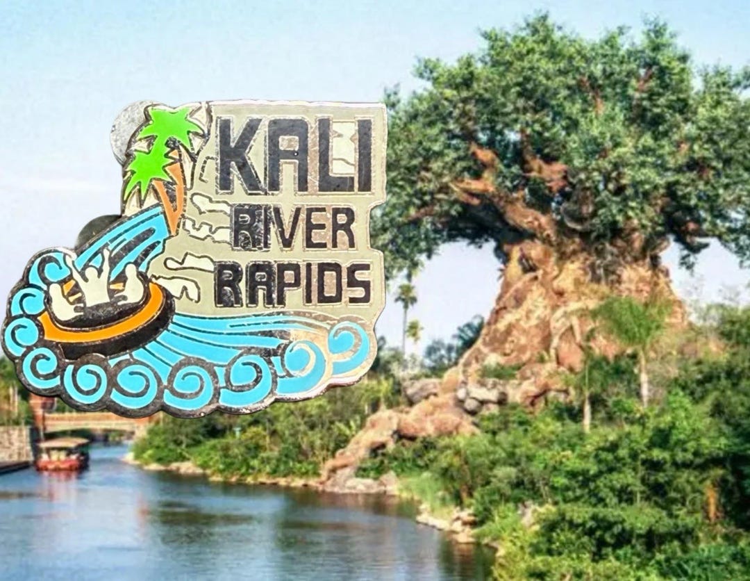 Vintage 2000s Disney Animal Kingdom Kali River Rapids Pin, 1.25x0.75 ...
