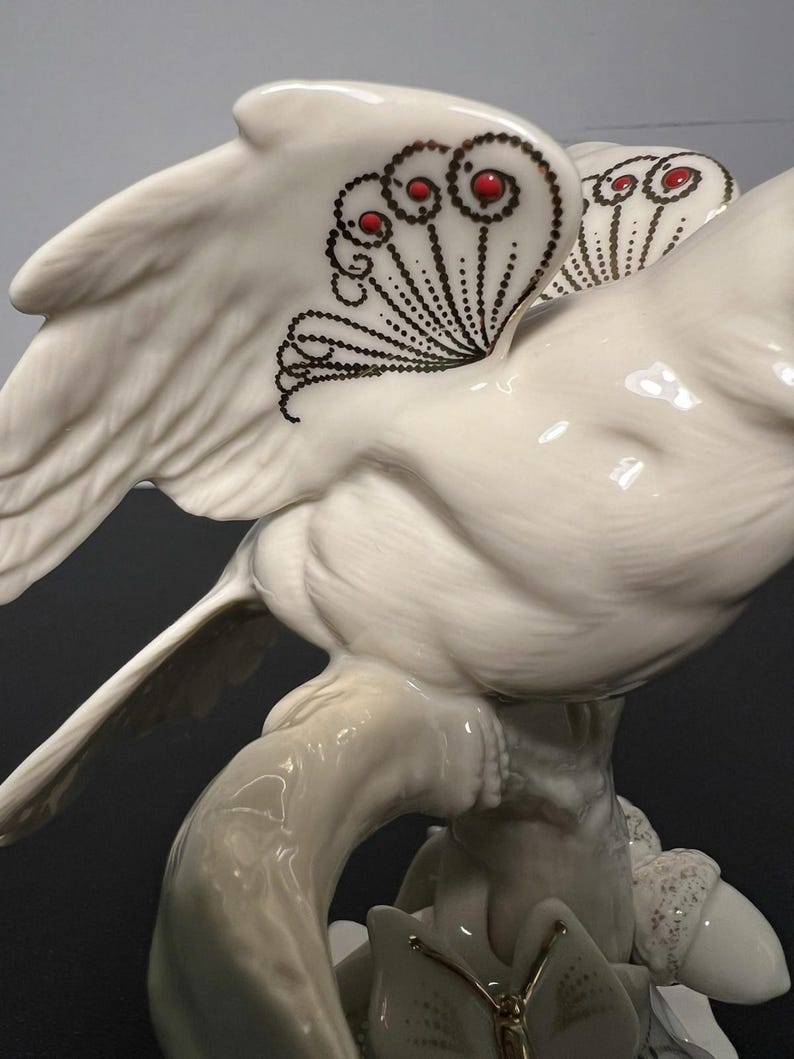 Lenox 1990s China Jewels White Cardinal With Butterfly & Acorns, 5x7 ...