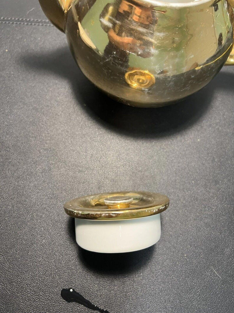 Royal Worcester Vintage 1950s Small Fireproof Evesham Gold Lustre ...