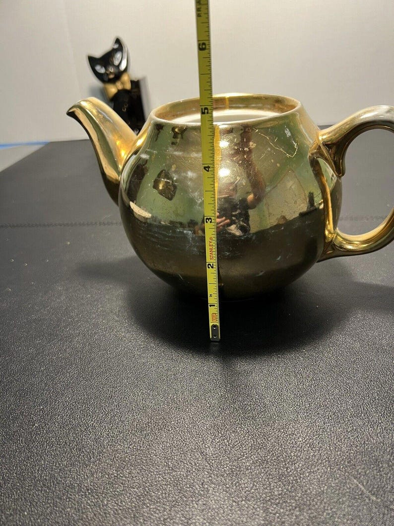 Royal Worcester Vintage 1950s Small Fireproof Evesham Gold Lustre ...