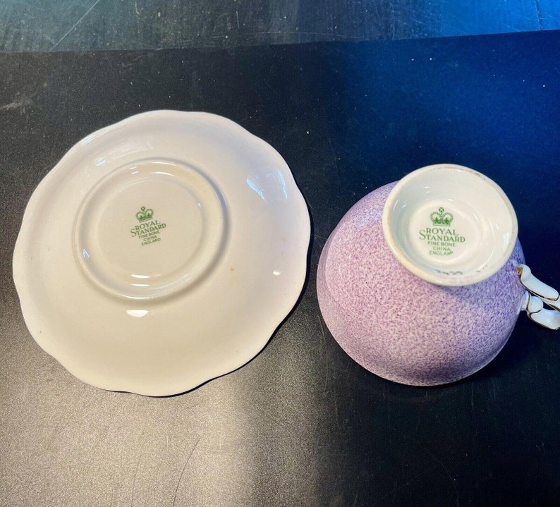 Royal Standard Vintage 1960s Bone China Harlequin Pattern Lilacs Cup ...